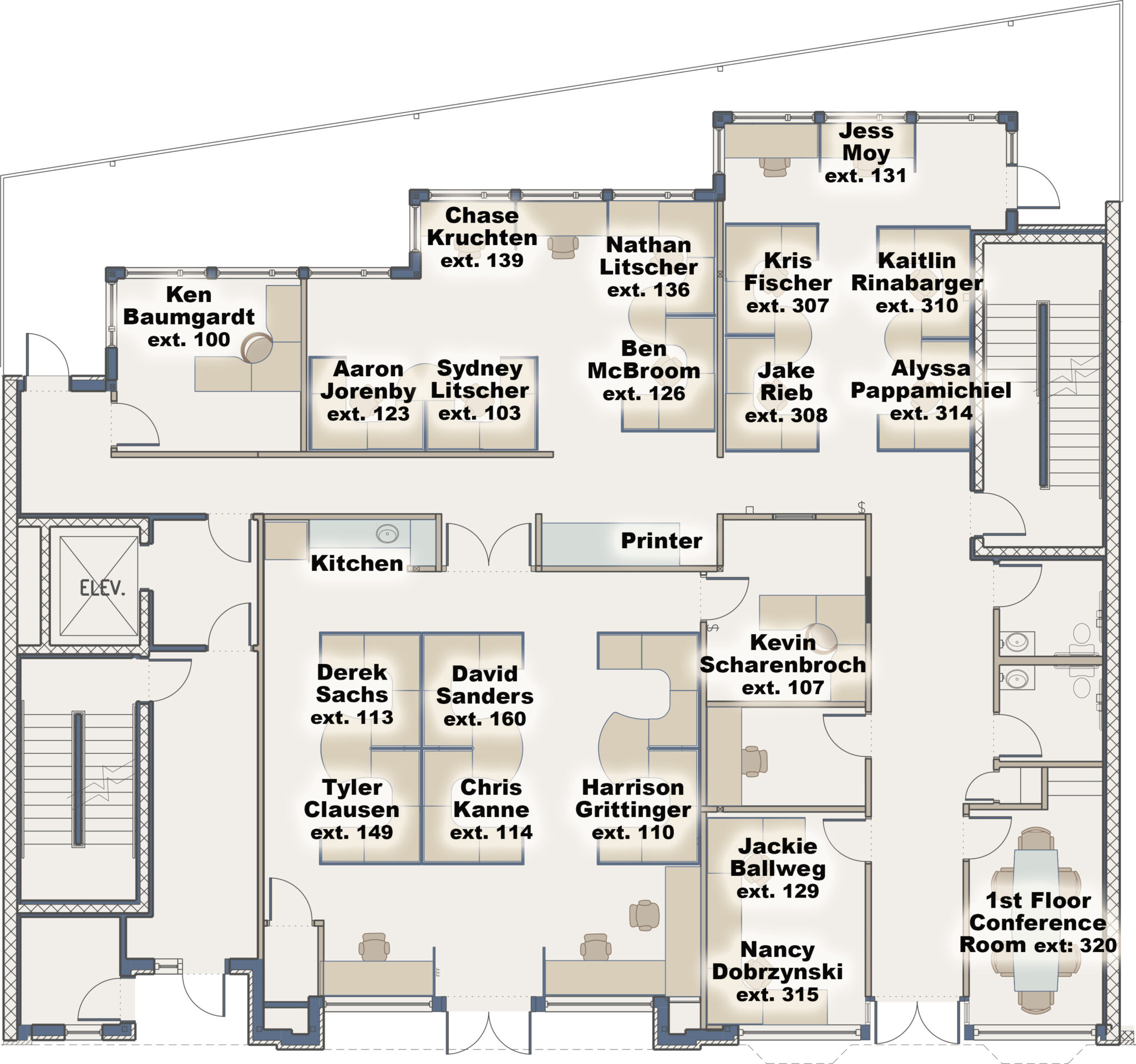 GEN Emp:Seating Charts - PDS Office - Edge Consulting Engineers
