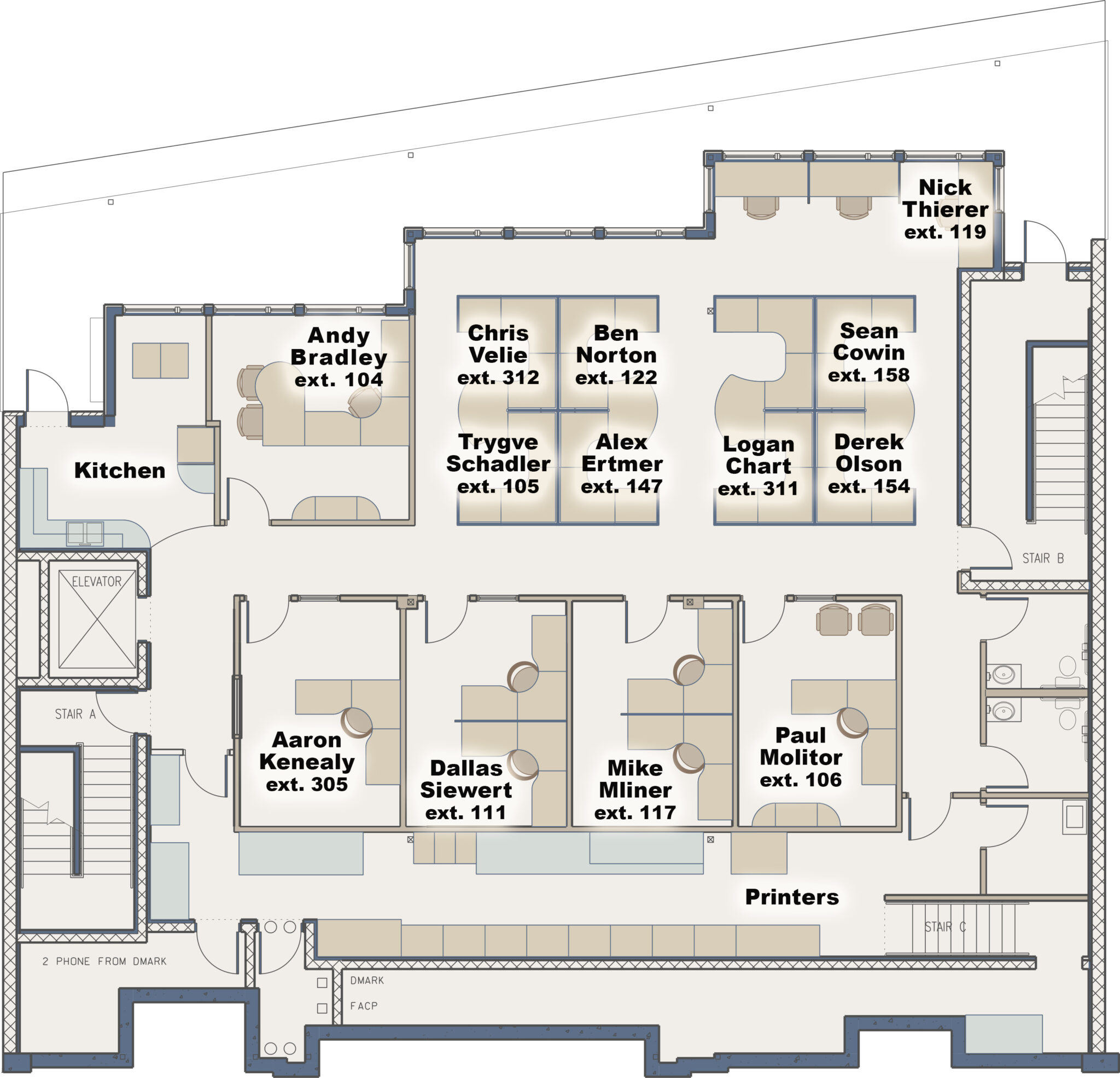 GEN Emp:Seating Charts - PDS Office - Edge Consulting Engineers