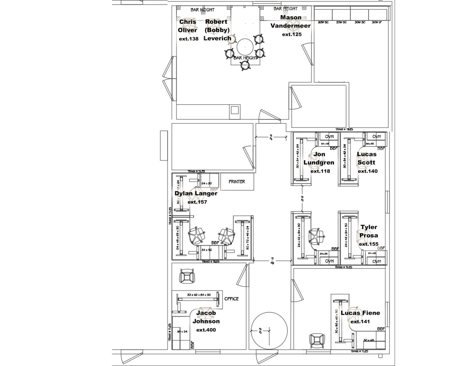 GEN Emp:Seating Charts - 17th St Office - Edge Consulting Engineers